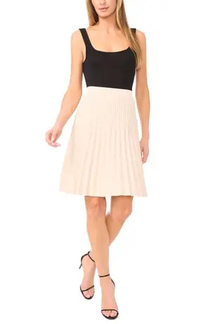 Halogen Pleated Knit Skirt
