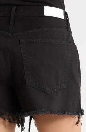 RE/DONE The Breezy Frayed Hem Denim Shorts