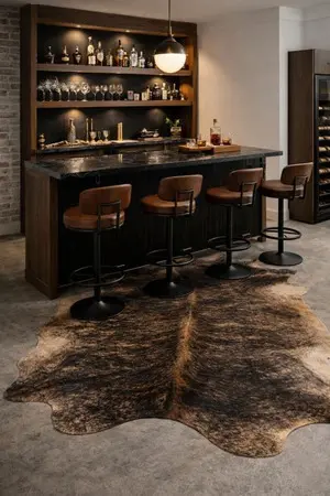 RHACAM Eco Hides Cowhide Rug 7'7" × 5'10"