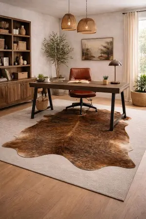 RHACAM Eco Hides Cowhide Rug 8'0" × 6'7"