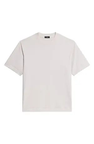 Theory Relaxed Stripe Cotton Blend T-shirt