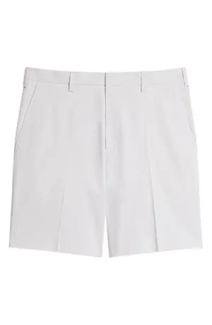 Theory Standard Good Linen Blend Shorts - Silver Cloud