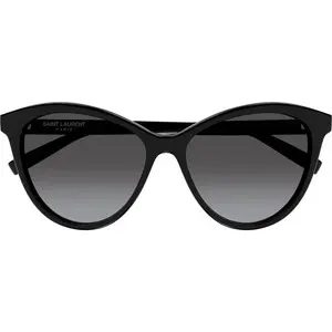 Saint Laurent 57mm Cat Eye Sunglasses - Black