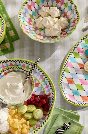 MACKENZIE-CHILDS Palm Springs Melamine Serving Bowl