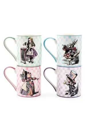MACKENZIE-CHILDS Royal Rabbit Mug - Blue