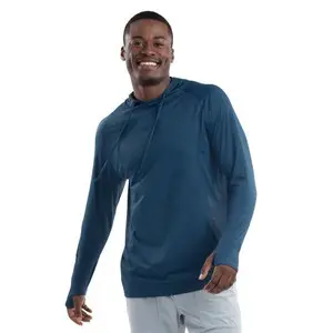 BLOQUV Sun Protective Performance Hoodie - Midnight Blue
