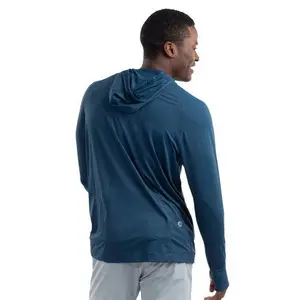 BLOQUV Sun Protective Performance Hoodie - Midnight Blue