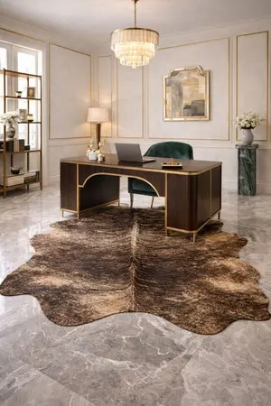 RHACAM Eco Hides Cowhide Rug 8'7" × 6'6"