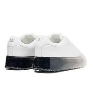 MALLET Leather Low Top Sneakers - White/black