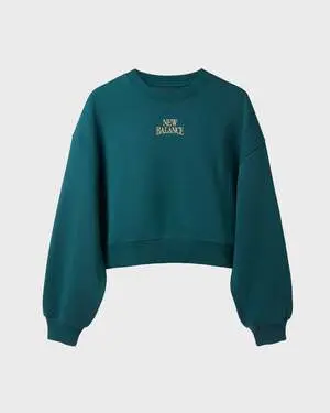 NEW BALANCE Trackside Fleece Crew Sweatshirt