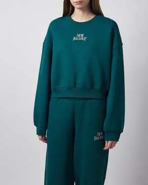 NEW BALANCE Trackside Fleece Crew Sweatshirt
