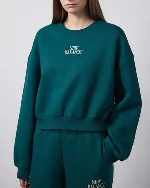 NEW BALANCE Trackside Fleece Crew Sweatshirt