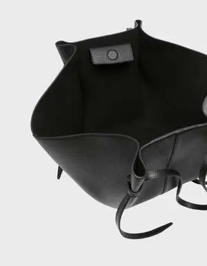 Yuzefi Xl Mochi Leather Bag - Black