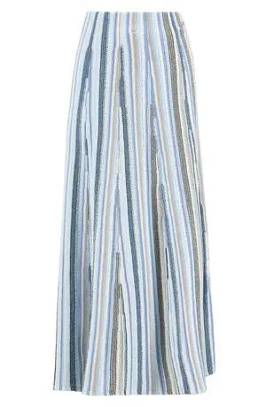 Barbour Josie Pointelle Knit Maxi Skirt - Blue Multi