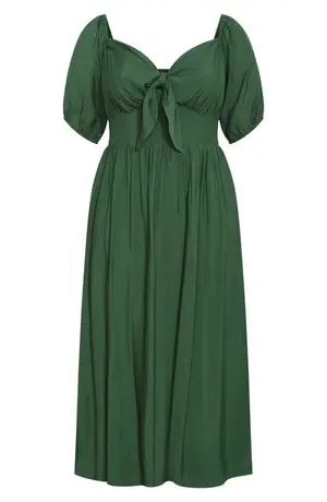 City Chic Villa Roma Maxi Dress - Jungle