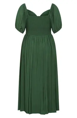 City Chic Villa Roma Maxi Dress - Jungle