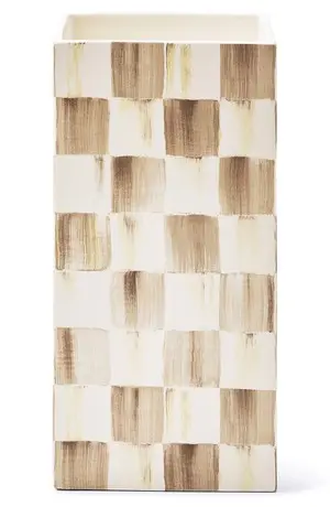 MACKENZIE-CHILDS Check Pillar Vase