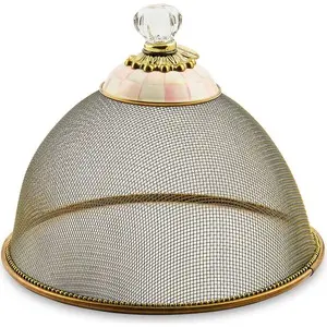 MACKENZIE-CHILDS Check Small Mesh Dome - Rosy