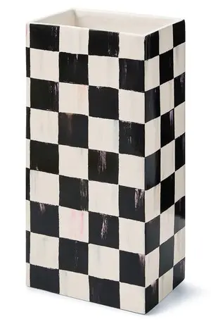 MACKENZIE-CHILDS Courtly Check Pillar Vase
