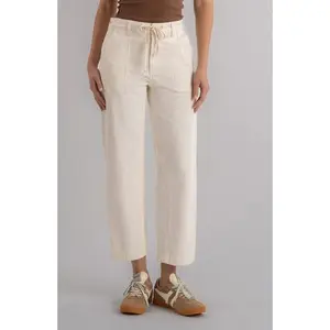 Kut From The Kloth KUT From The Kloth Ashton Drawstring Barrel Jeans Ecru