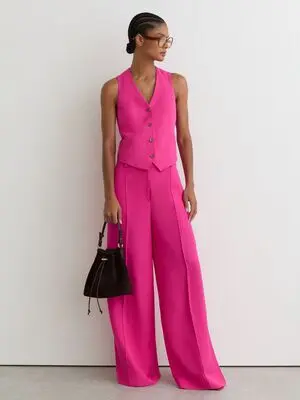 REISS Charli Button-through Tailored Waistcoat
