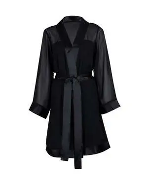 Bluebella Chiffon Kimono - Black