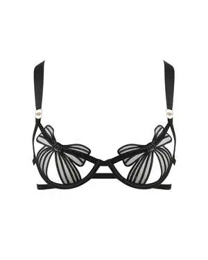 Bluebella Annabel Open Bow Bra - Black