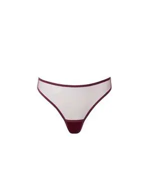 Bluebella Naomi Mesh High-waist Thong Cherry - Red