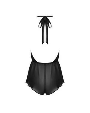 Bluebella Marisa Chiffon Sheer Teddy - Black