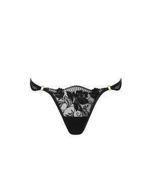 Bluebella Gabriella Embroidered Panty - Black