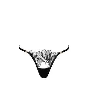 Bluebella Sadiya Embroidered Sheer Panty - Black
