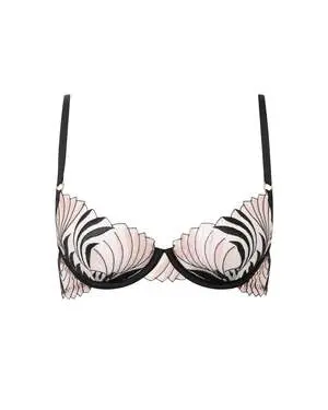Bluebella Katerine Embroidered Sheer Bra /pearl - Black