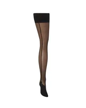 Bluebella Back Seam Thigh High Stockings - Black
