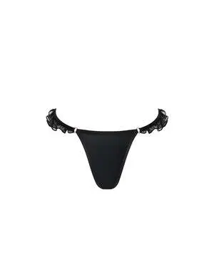 Bluebella Venus Satin Thong - Black
