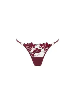Bluebella Geneva Floral Embroidered Panty Cherry - Red