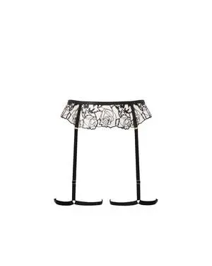 Bluebella Rosalie Garter Belt Thigh Harness /sheer - Black