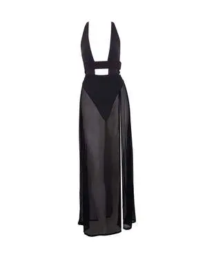 Bluebella Topaz Long Chemise - Black