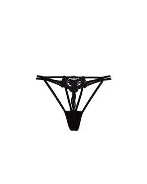 Bluebella Nova Open Thong - Black