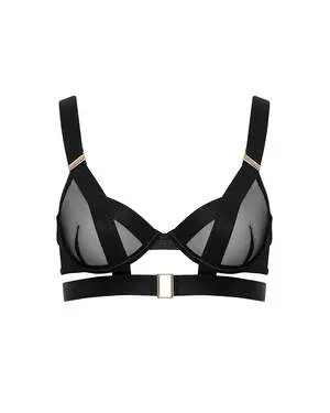Bluebella Trinity Sheer Strappy Bra - Black