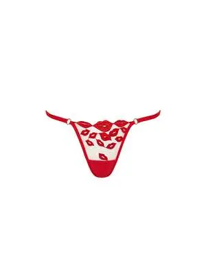 Bluebella Marian Embroidered Thong - Red