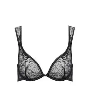 Bluebella Seraphim Embroidered Sheer Bra - Black