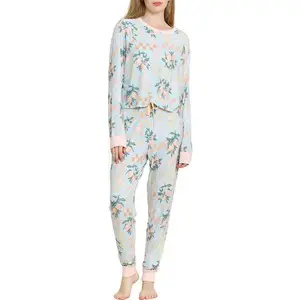 Honeydew Intimates Star Seeker Brushed Jersey Pajamas - Citrus Check