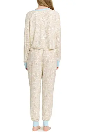 Honeydew Intimates Star Seeker Brushed Jersey Pajamas - Palm Rays