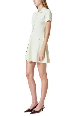 Endless Rose Fit & Flare Knit Mini Dress