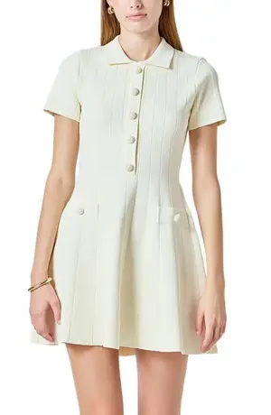 Endless Rose Fit & Flare Knit Mini Dress