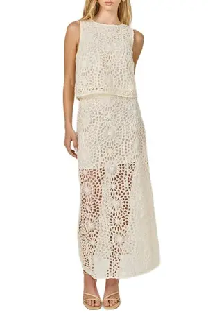 Endless Rose Textured Sleeveless Crop Top