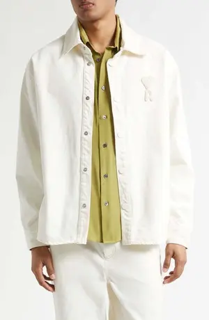 Ami Single Breasted Overshirts For Men