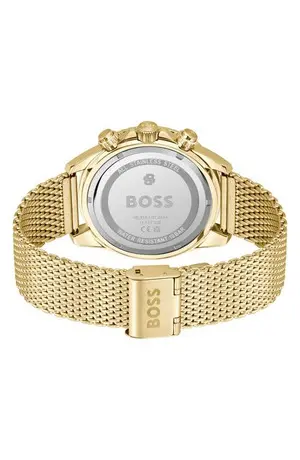 BOSS Sealiner Chronograph Mesh Strap Watch