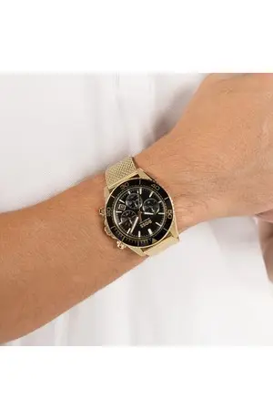 BOSS Sealiner Chronograph Mesh Strap Watch