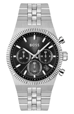 BOSS Chronograph Bracelet Watch - Black